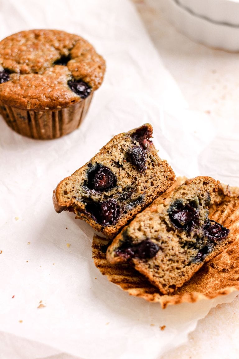 Banana Blueberry Muffins Recipe | Baked Abundance