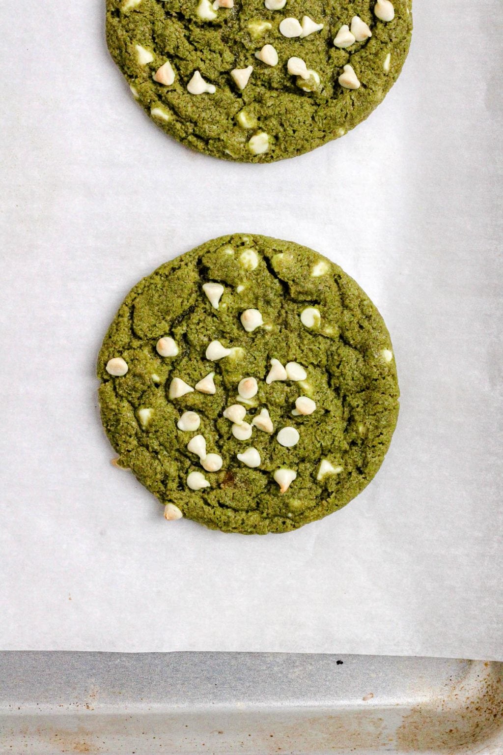Matcha White Chocolate Chip Cookies | Baked Abundance