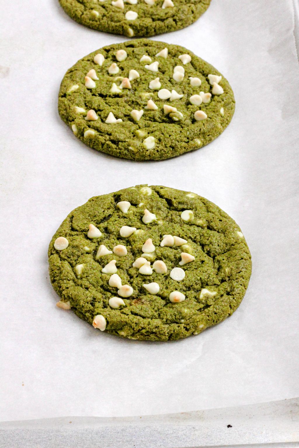 Matcha White Chocolate Chip Cookies | Baked Abundance