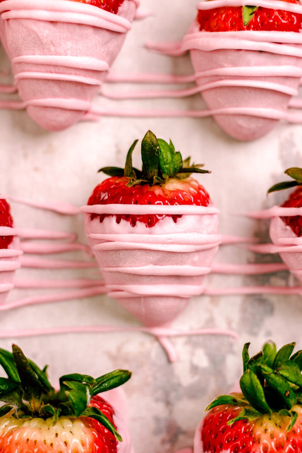 Pink Chocolate Covered Strawberries Recipe | Baked Abundance