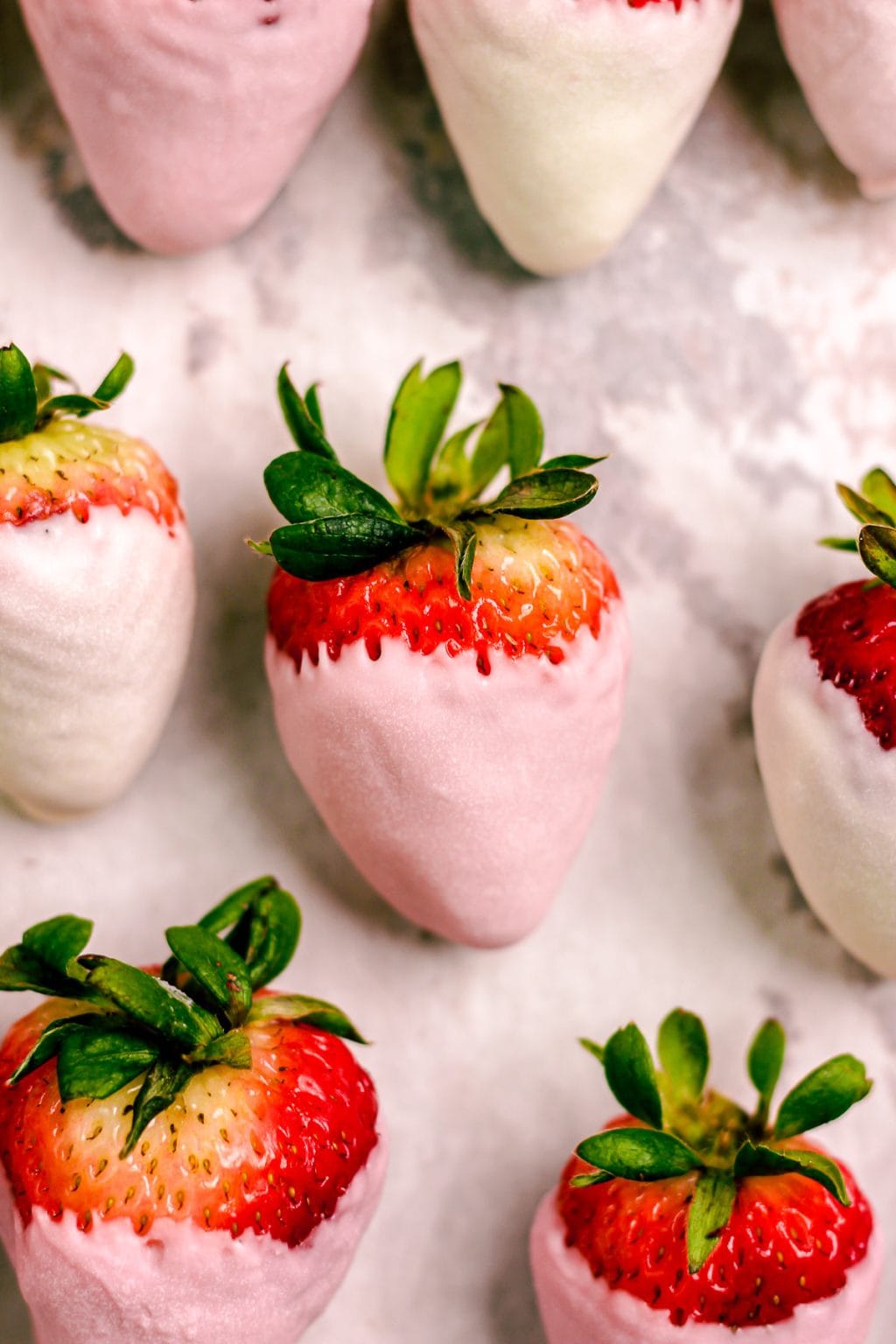 Pink Chocolate Covered Strawberries Recipe | Baked Abundance