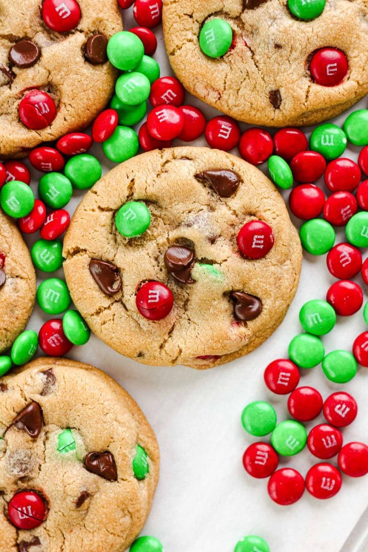 Best M&M Chocolate Chip Cookies Recipe | Baked Abundance