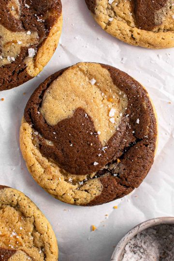 Best Chocolate Marble Cookies Recipe | Baked Abundance